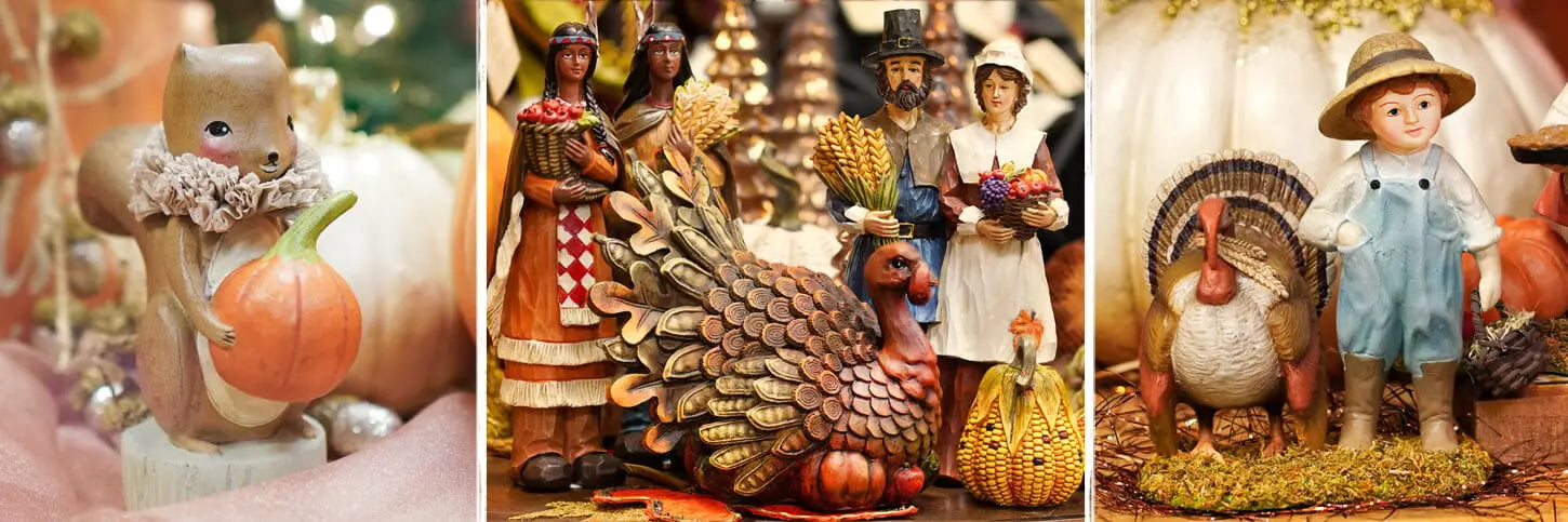 Thanksgiving Pilgrims & Indians Figural Decor – Traditions