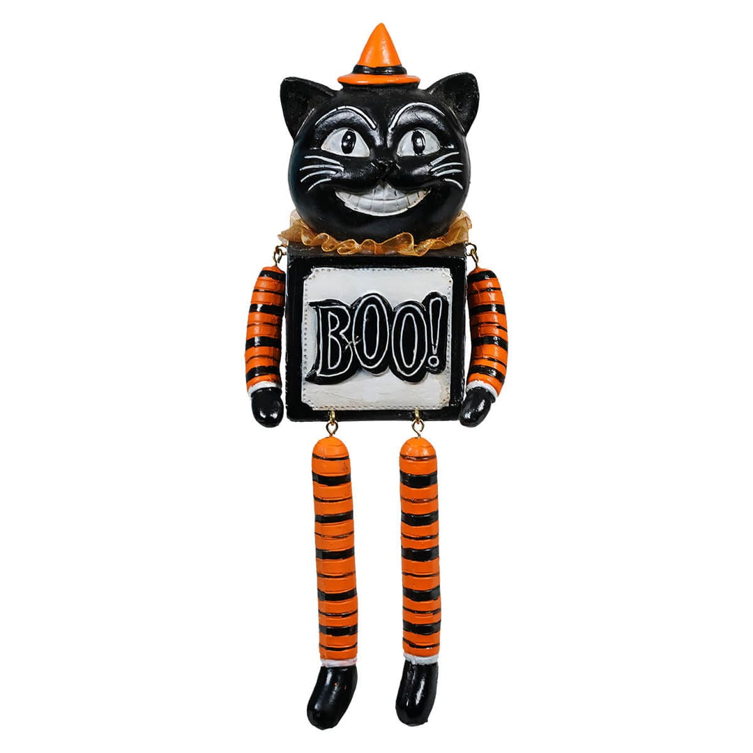 Black Cat Halloween Shelf Sitter by Gerson Companies – Traditions