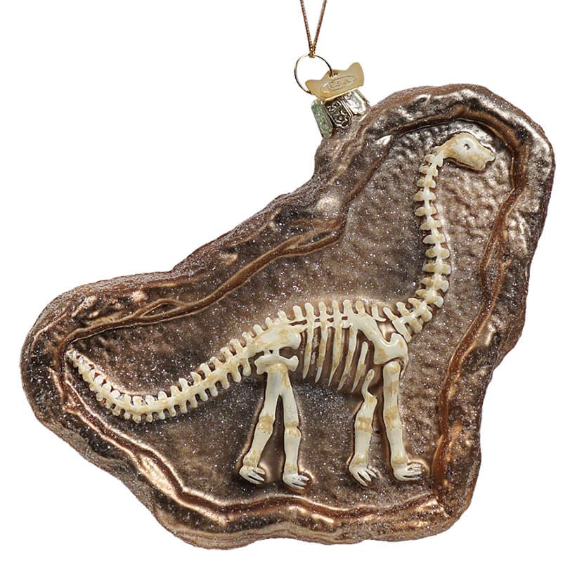 Brontosaurus Dinosaur Fossil Ornament by Kurt Adler's Noble Gems ...