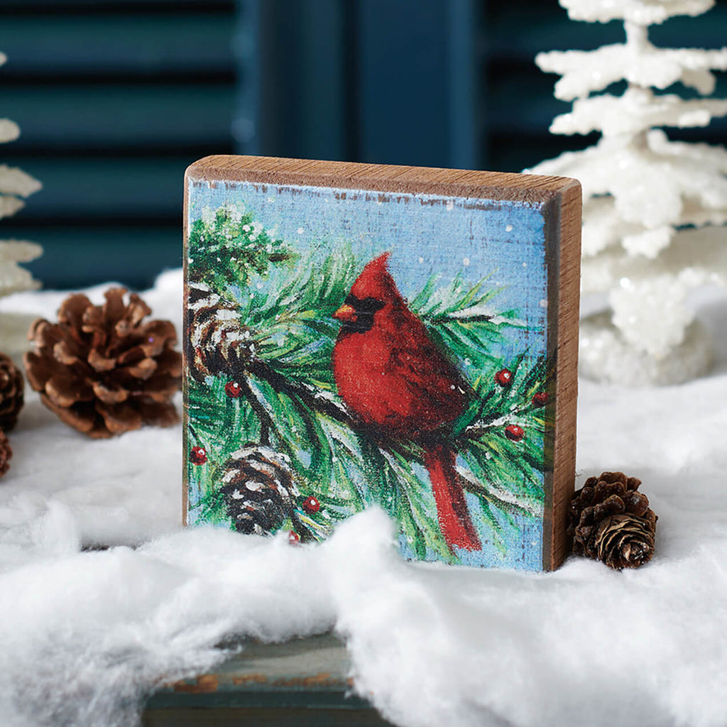 Cardinal Block Sign by Michele Kixmiller for Primitives by Kathy ...