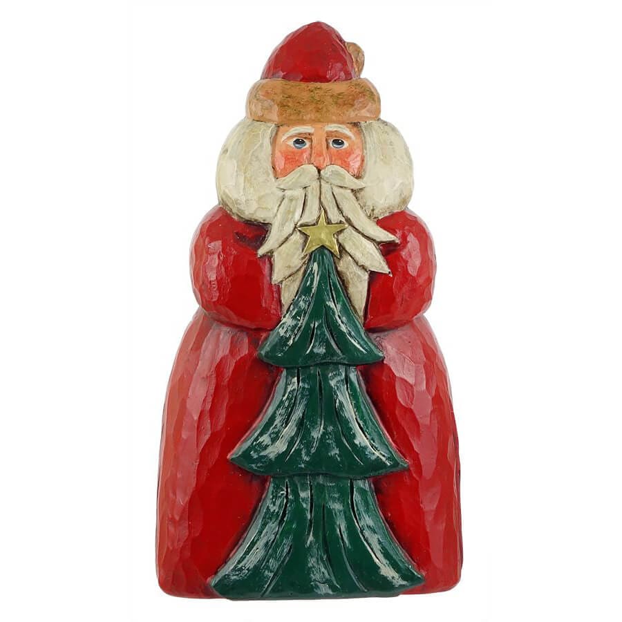 Chubby Santa With Tree - Red by Whispering Pines – Traditions