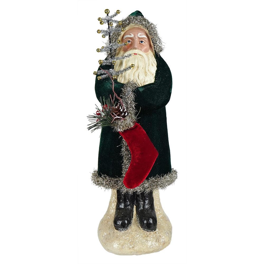 Emerald Green Velvet Belsnickle with Stocking – Traditions