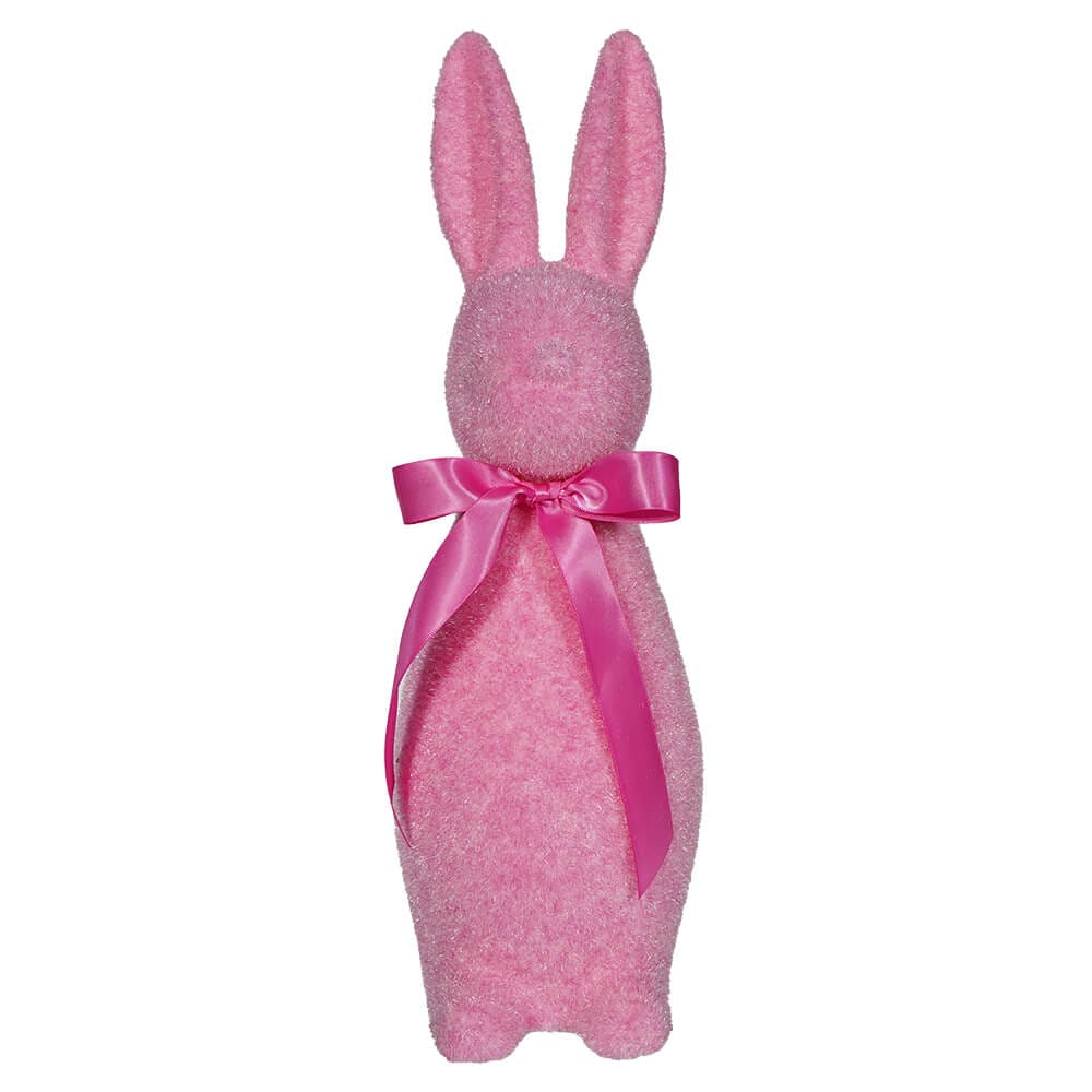Flocked Pastel Pink Button Nose Bunny by One Hundred 80 Degrees ...