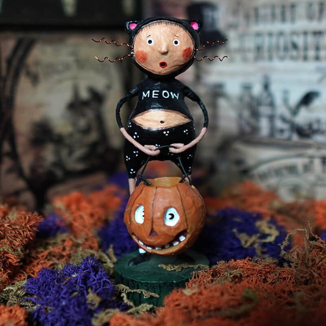 Lori Mitchell's Halloween Fraidy Cat Figurine by Lori Mitchell for ESC ...