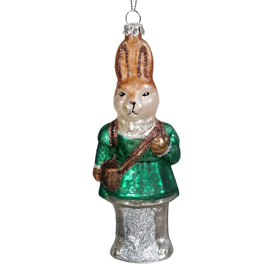 Hand-Painted Glass Rabbit Ornament by Creative Co-op – Traditions