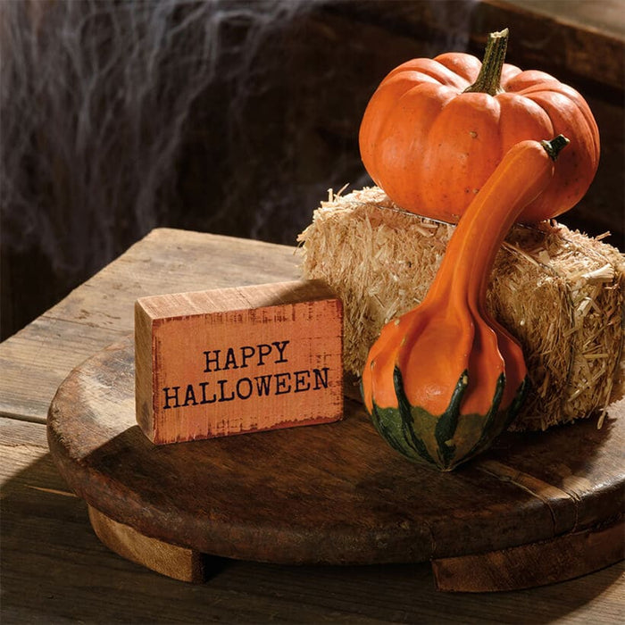Happy Halloween Block Sign by Michele Kixmiller for Primitives by Kathy ...