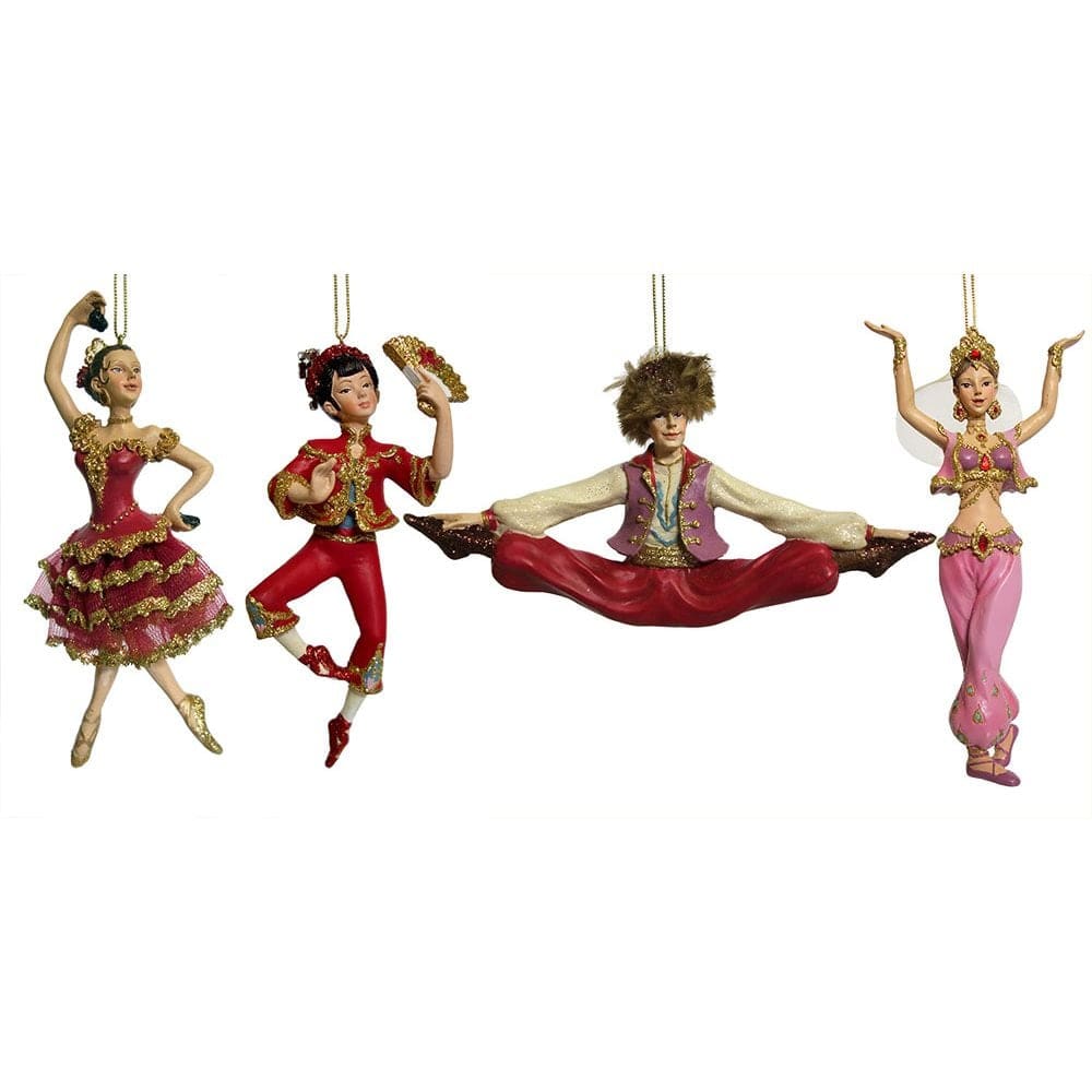 International Dancer Ornaments Set/4 by Kurt Adler – Traditions