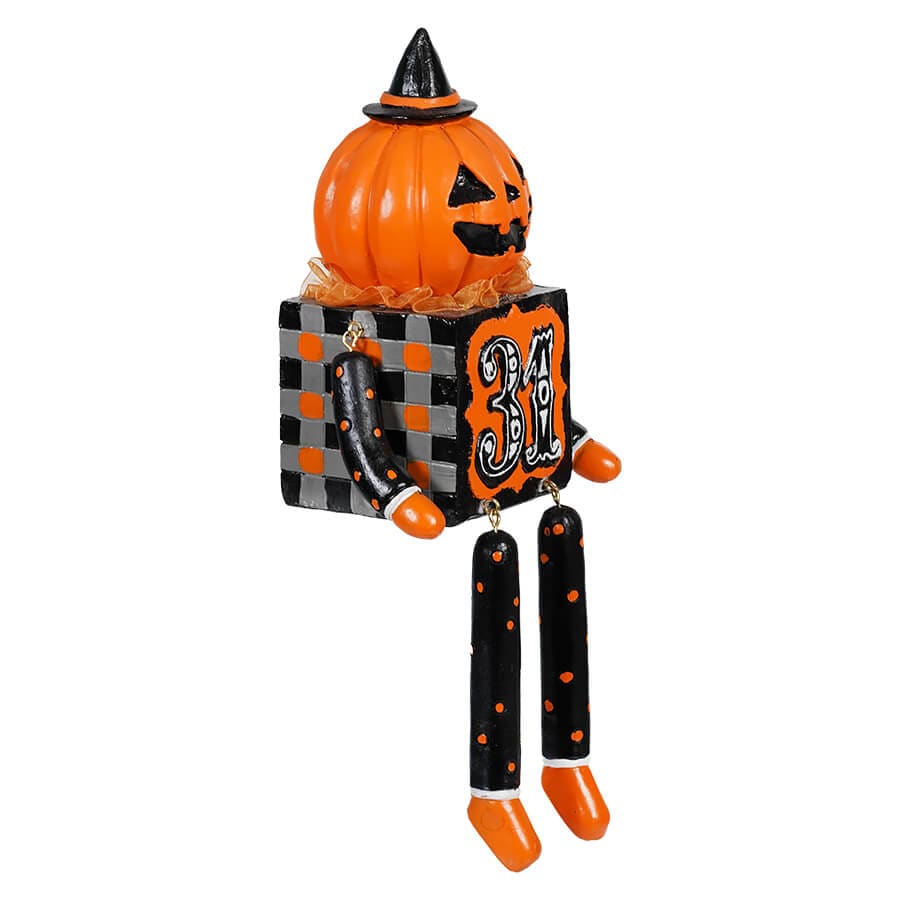 Jack O’ Lantern Halloween Shelf Sitter by Gerson Companies – Traditions