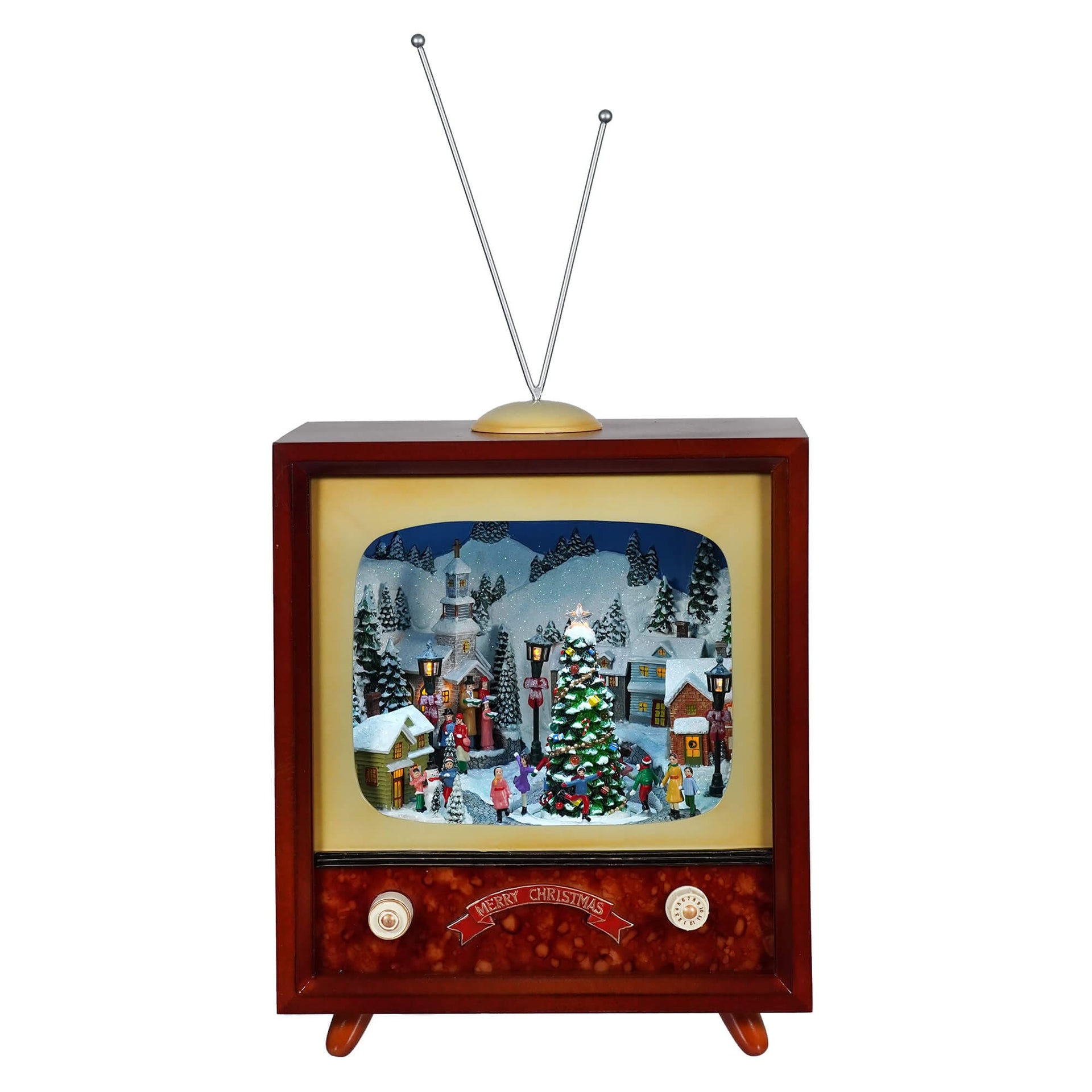 Lighted Animated & Musical Christmas TV by RAZ Imports – Traditions