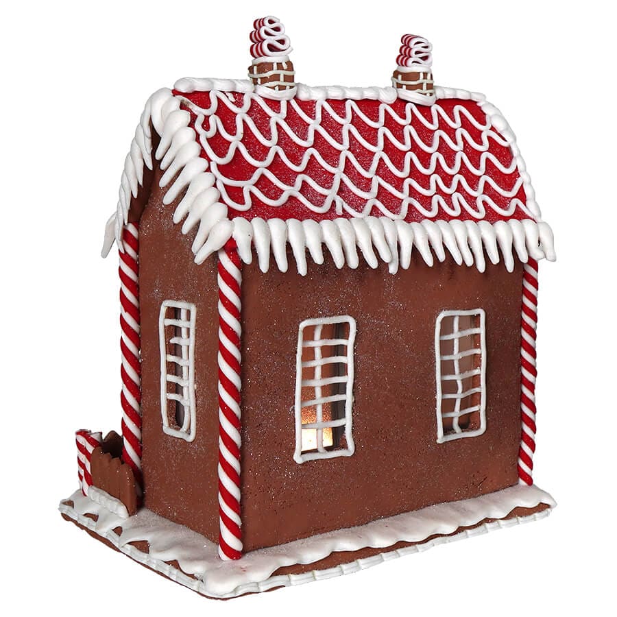 Festive Lighted Gingerbread House for Christmas by Kurt Adler – Traditions