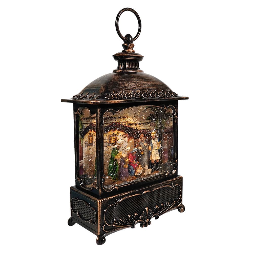 Lighted Spinning Water Lantern With Holy Family by Gerson Companies ...