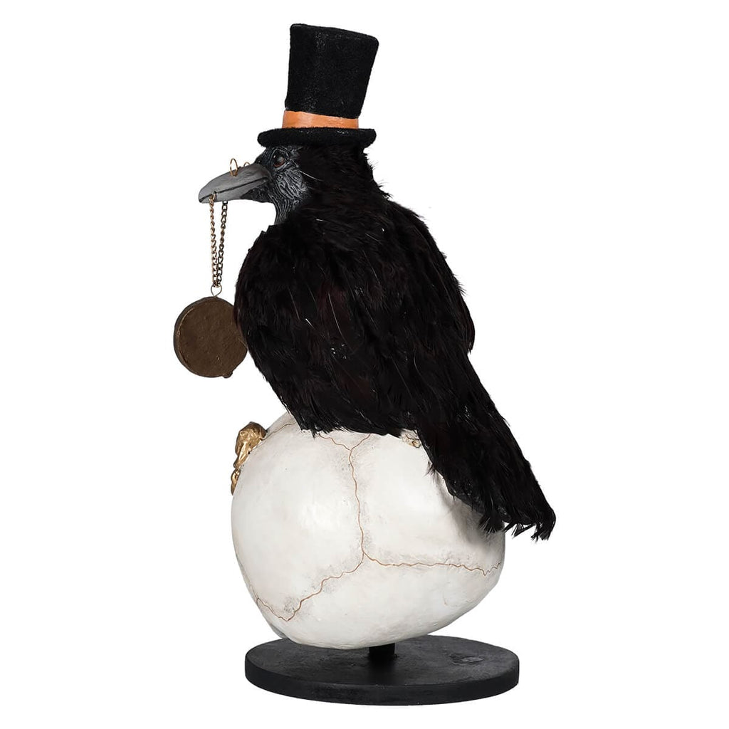 Midnight Crow On Skull by Bethany Lowe Designs – Traditions