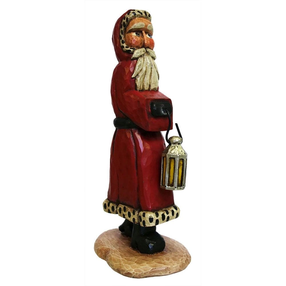 Red Lantern Bearer Santa by Lori Miller for Whispering Pines – Traditions