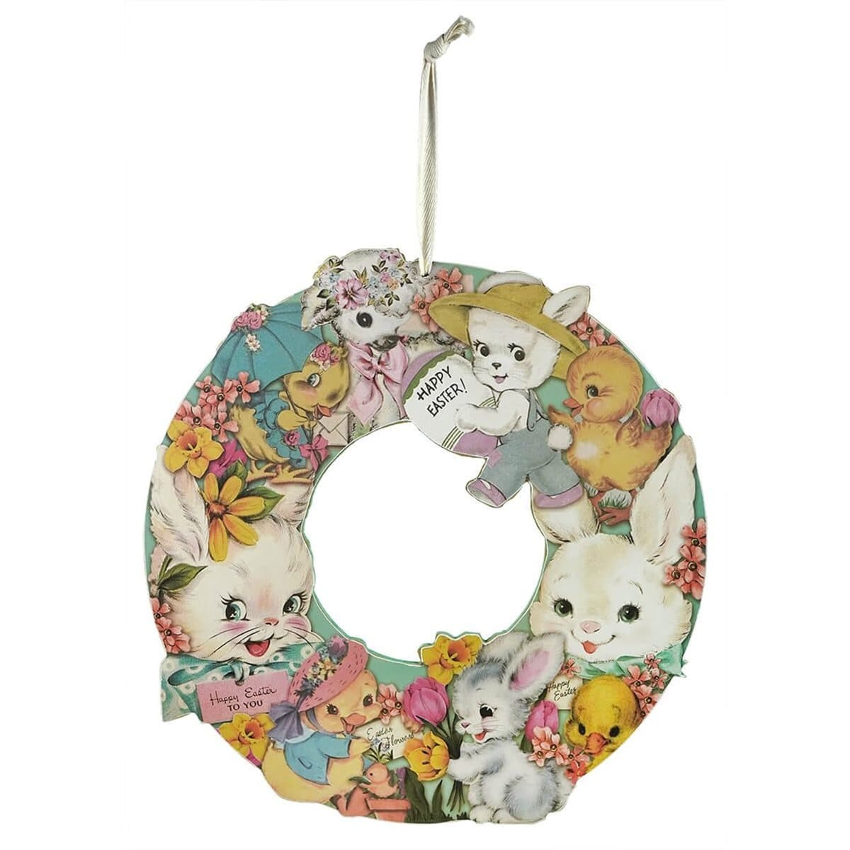 Retro Happy Easter Wreath by Annie Schickel for Primitives by Kathy ...