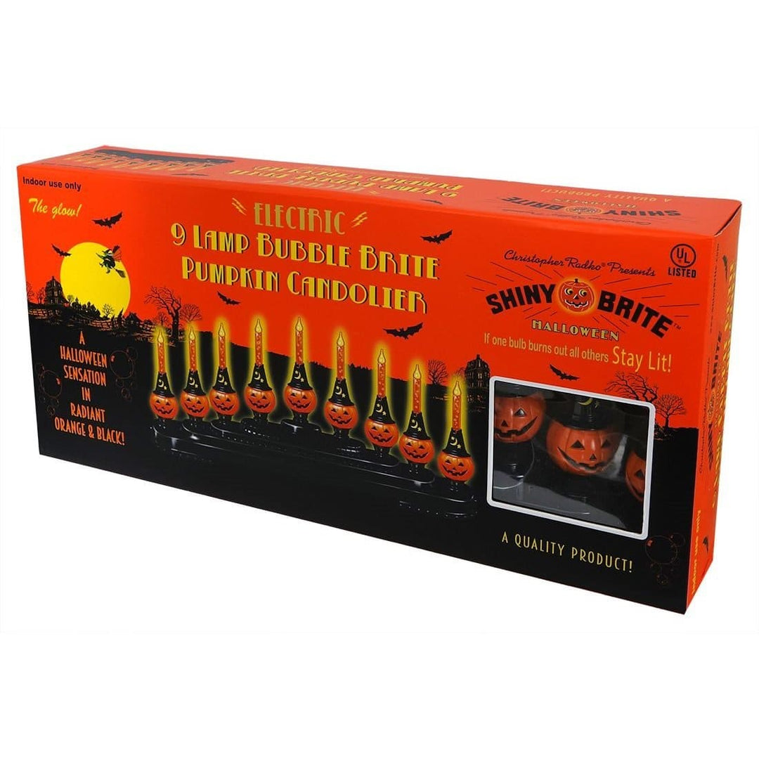 Shiny Brite Halloween 9 Bubble Light Candolier by Christopher Radko ...