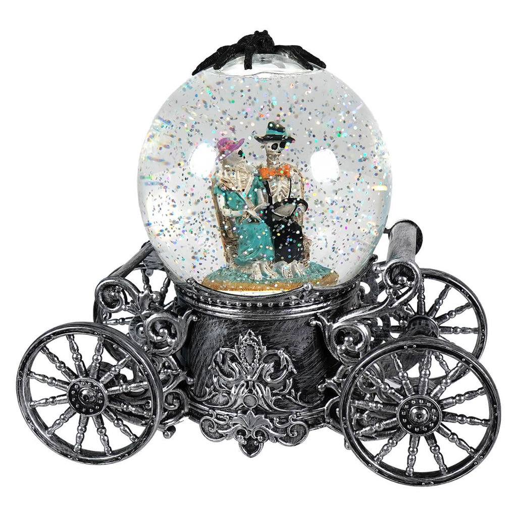 Skeleton Couple & Black Spider Lighted Spinning Water by One Hundred 80 ...