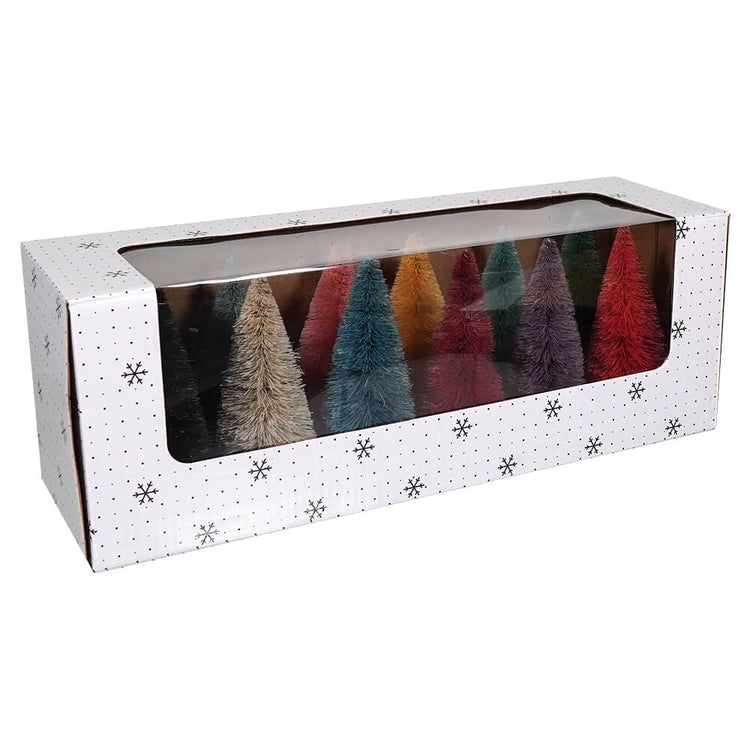 Small Dark Rainbow Trees Set/12 by Cody Foster – Traditions