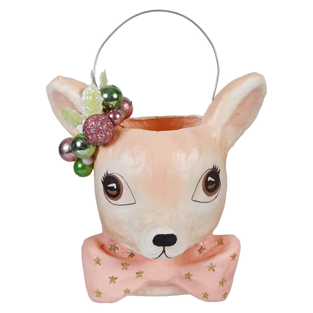 Small Pastel Pink Fawnie Bucket by Bethany Lowe Designs – Traditions