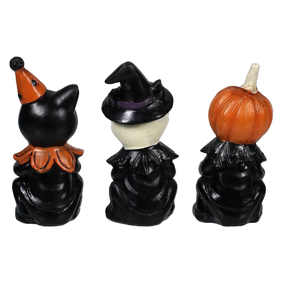 Vintage Halloween Character Figures Set/3 by Transpac – Traditions