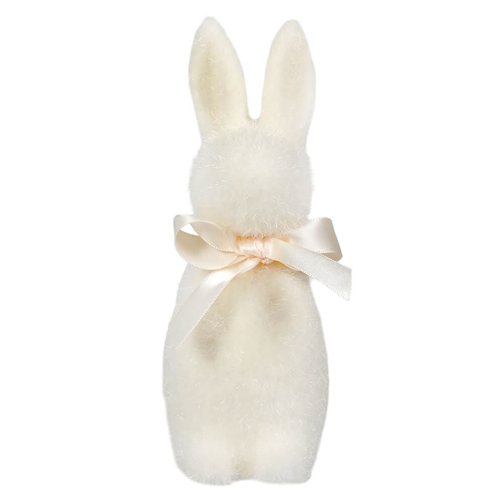 White Flocked Pastel Button Nose Bunny by One Hundred 80 Degrees ...