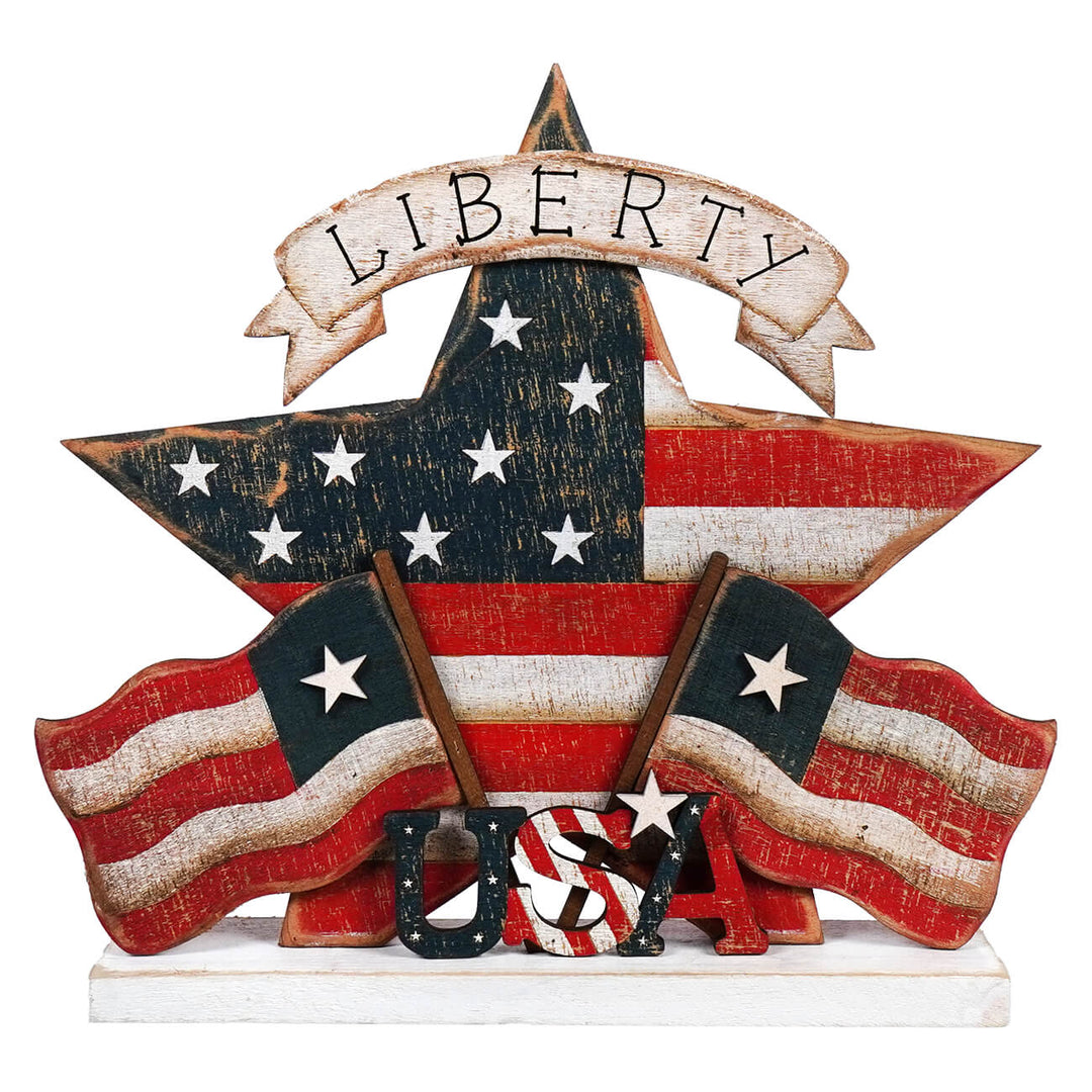 Wood Americana "Liberty" Tabletop Sign by Gerson Companies – Traditions