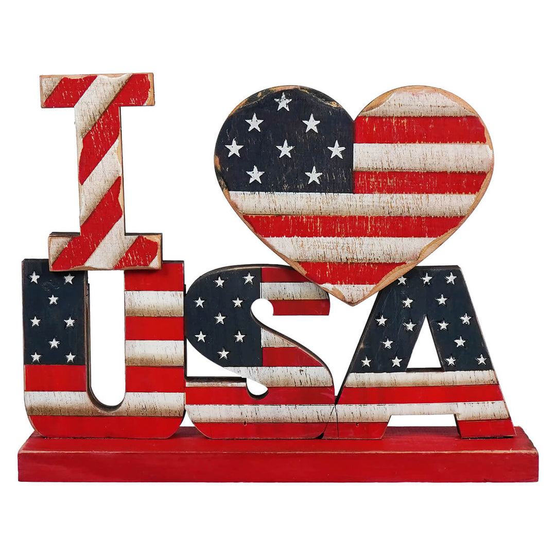 Wood Americana "USA" Tabletop Sign by Gerson Companies – Traditions